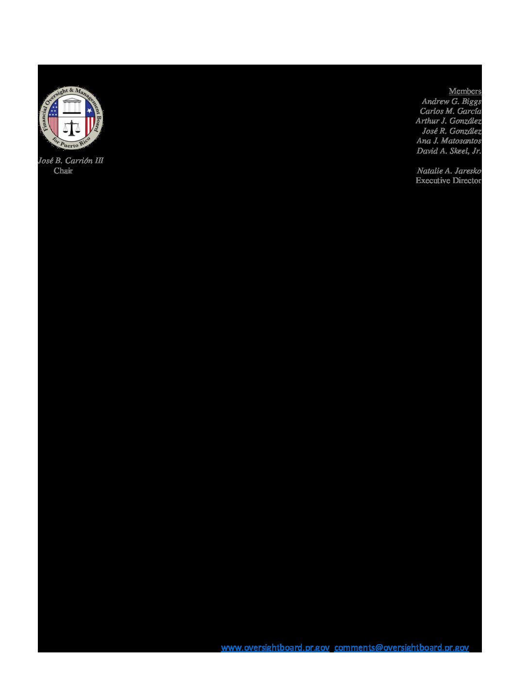 FOMB Rejects Governor Rossello Fiscal Plans - Puerto Rico Report